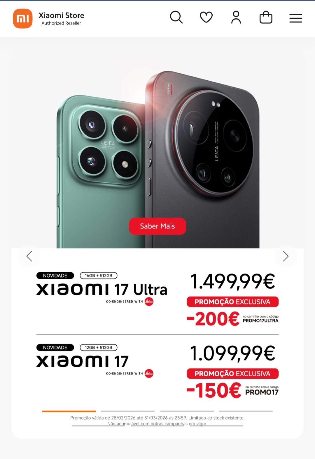Série Xiaomi 17 ainda agora chegou… e Portugal já tem 200€ de descontos ...